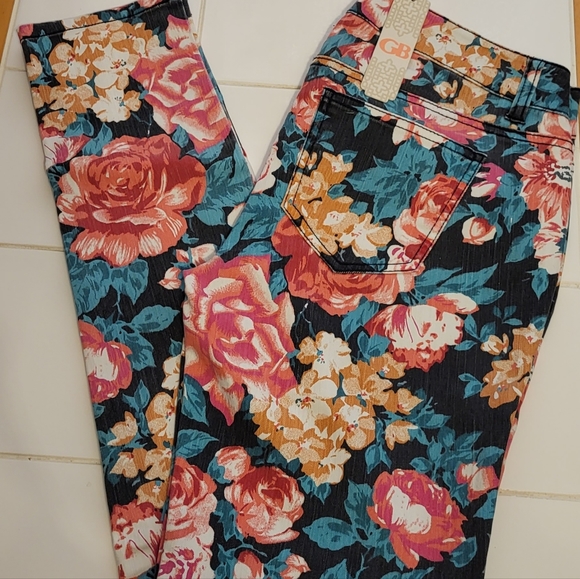 Gianni Bini | Jeans | Vintage Gianni Bini Floral Print Skinny Jeans ...